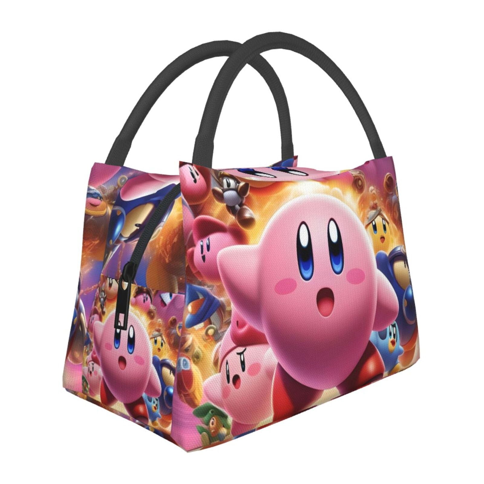 Kirby Movie Cartoon Portable Insulation Lunch Bags,Thermal Bento Bag ...
