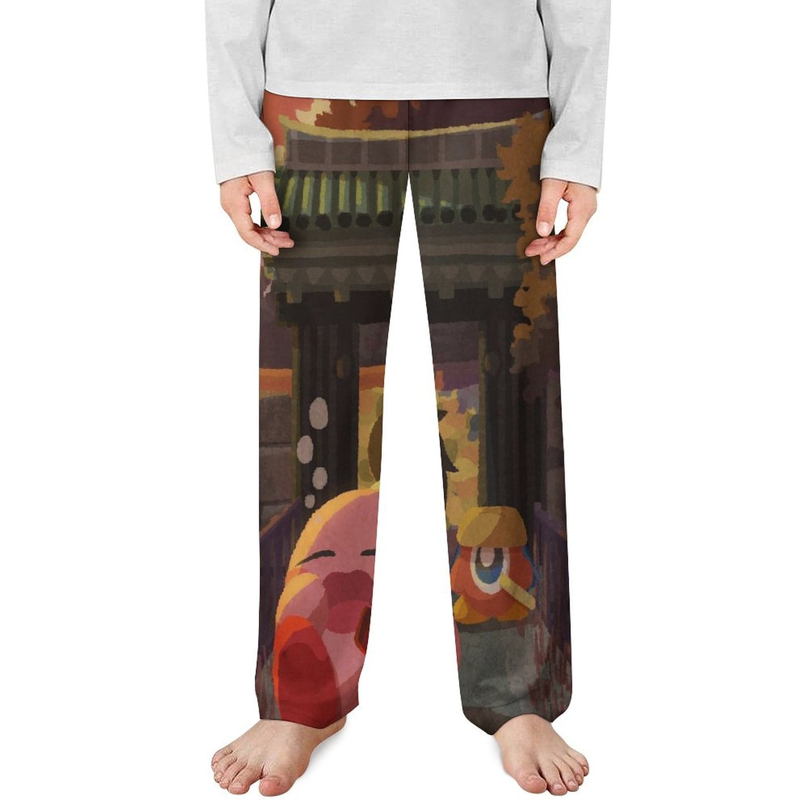 Kirby Pajama Pants for Gils Boys Kids Cute Sleep Bottoms Kirby Merch ...