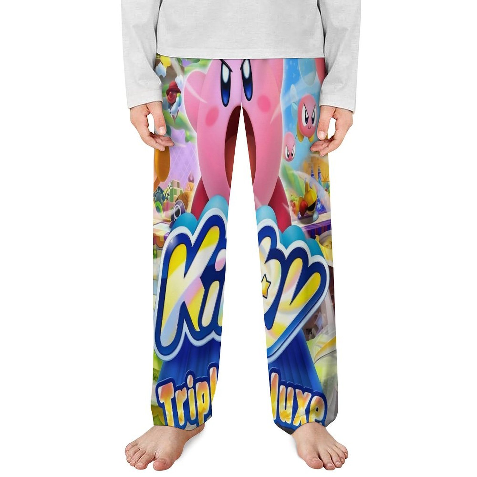 Kirby Pajama Pants for Gils Boys Kids Cute Sleep Bottoms Kirby Merch ...
