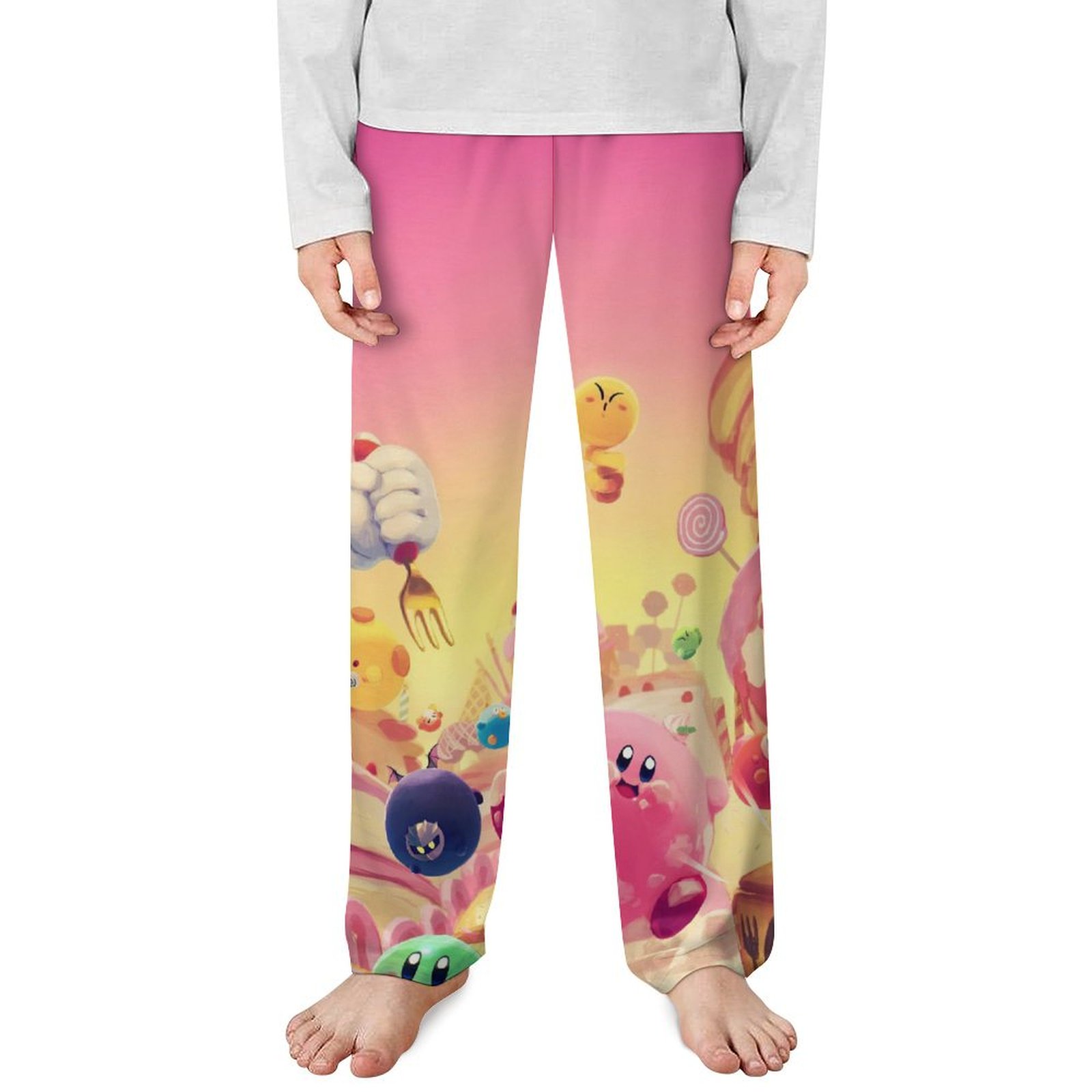 Kirby Pajama Pants for Gils Boys Kids Cute Sleep Bottoms Kirby Merch ...