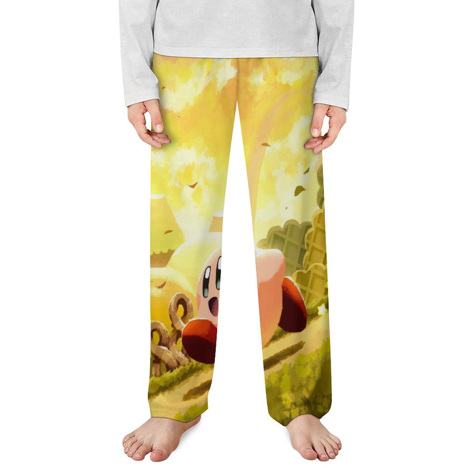 Kirby Pajama Pants for Gils Boys Kids Cute Sleep Bottoms Kirby Merch ...