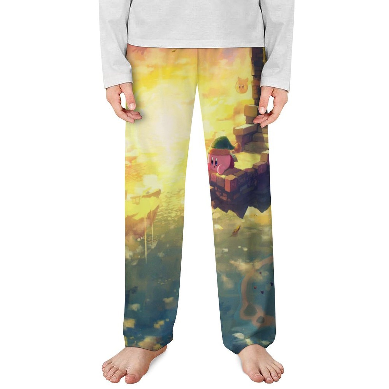 Kirby Pajama Pants for Gils Boys Kids Cute Sleep Bottoms Kirby Merch ...