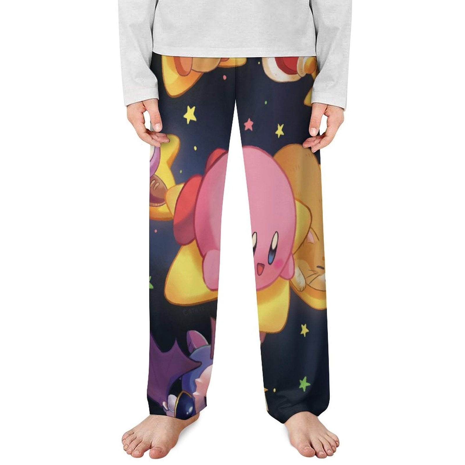 Kirby Pajama Pants for Gils Boys Kids Cute Sleep Bottoms Kirby Merch ...