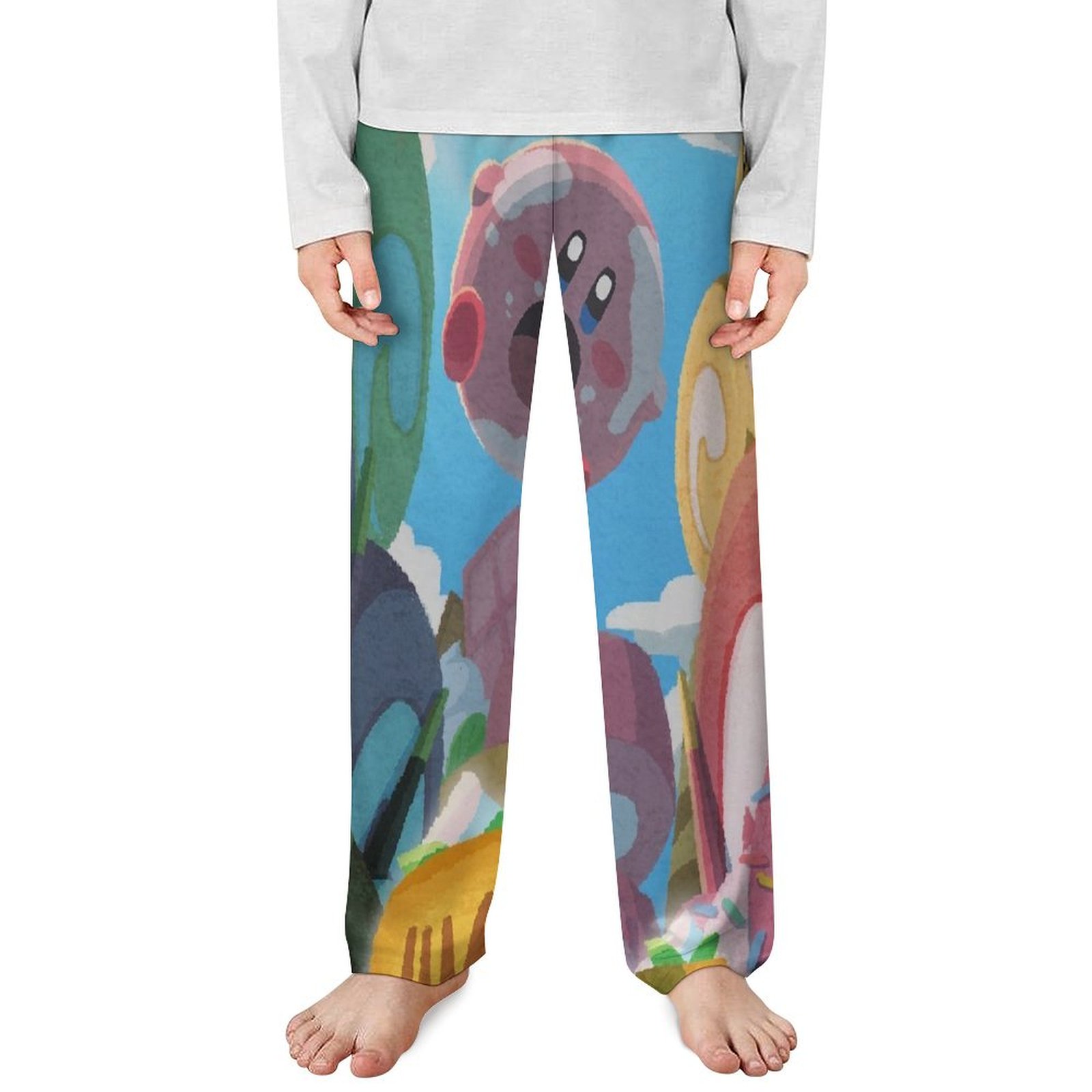 Kirby Pajama Pants for Gils Boys Kids Cute Sleep Bottoms Kirby Merch ...