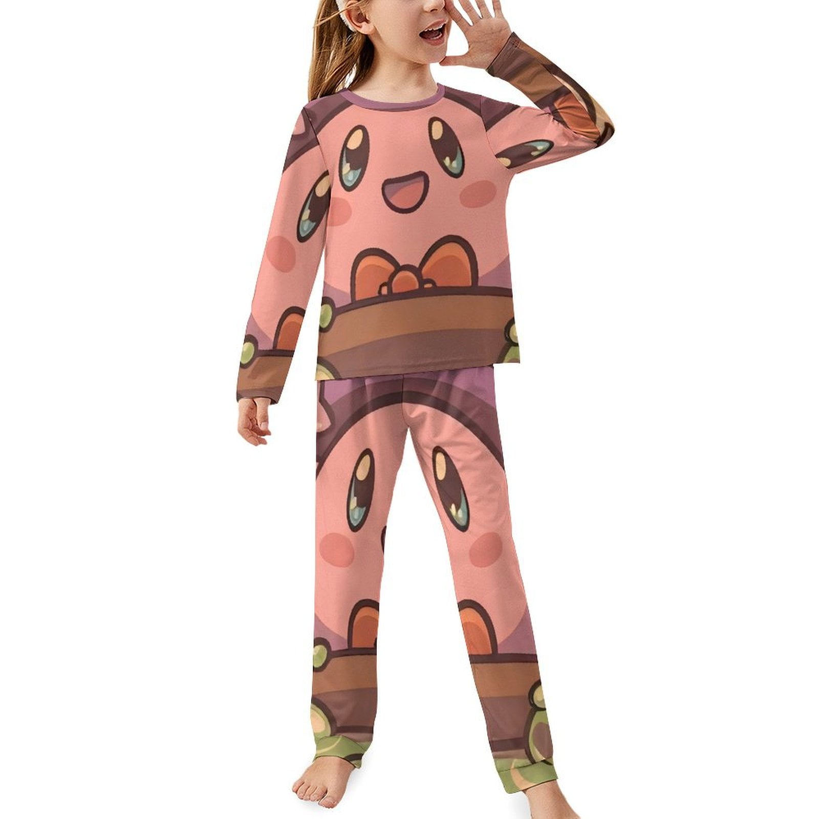 Kirby Pajamas Set for Gils Boys Kids Cute PJ Sets Kirby Merch - Walmart.com