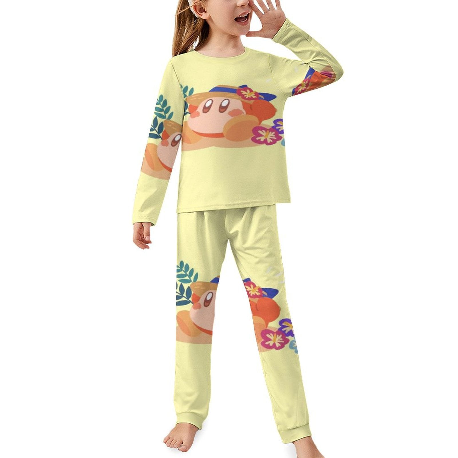 Kirby Pajamas Set for Gils Boys Kids Cute PJ Sets Kirby Merch - Walmart.com