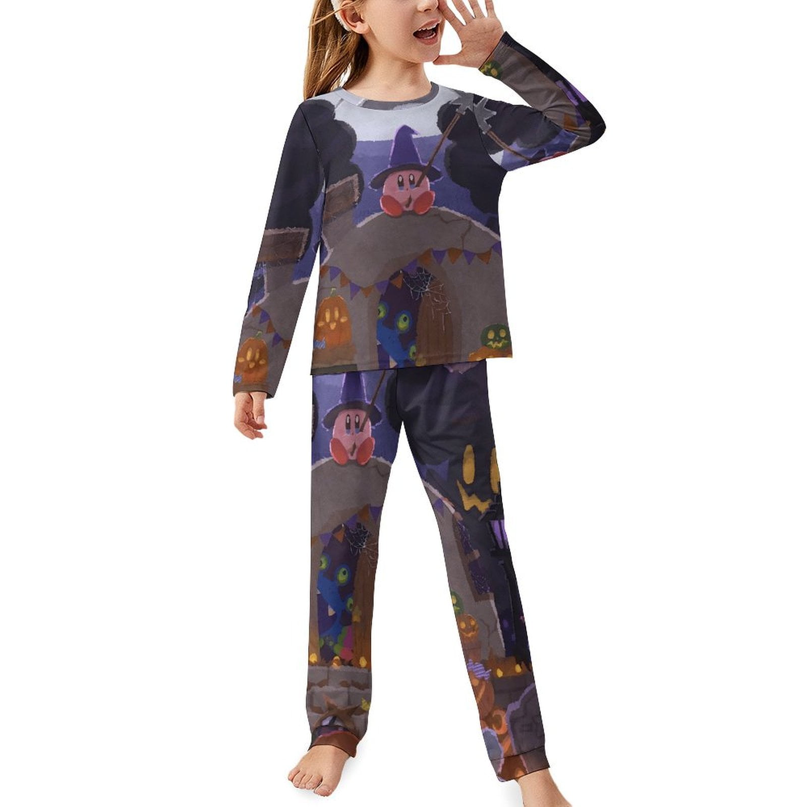 Kirby Pajamas Set for Gils Boys Kids Cute PJ Sets Kirby Merch - Walmart.com