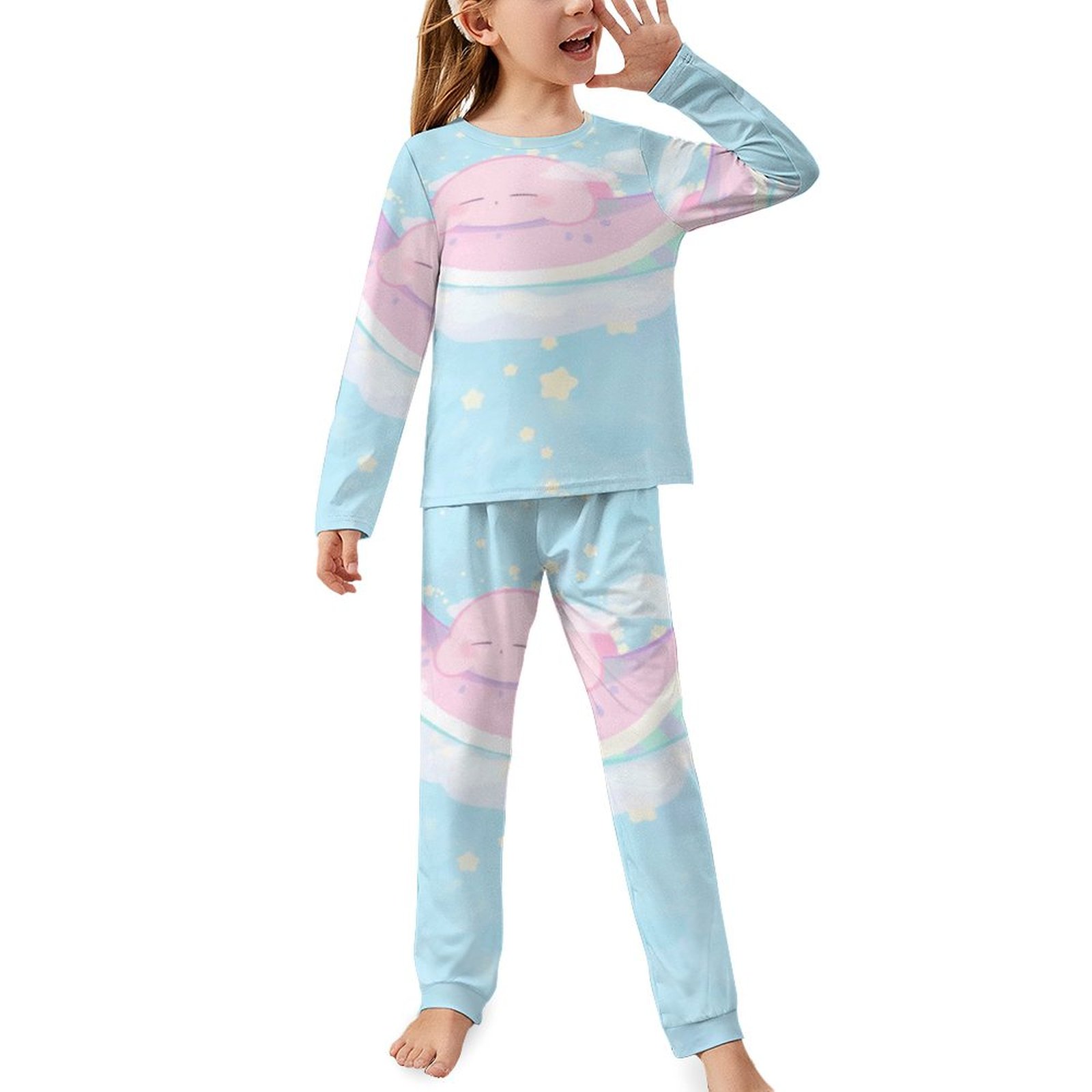 Kirby Pajamas Set for Gils Boys Kids Cute PJ Sets Kirby Merch - Walmart.com