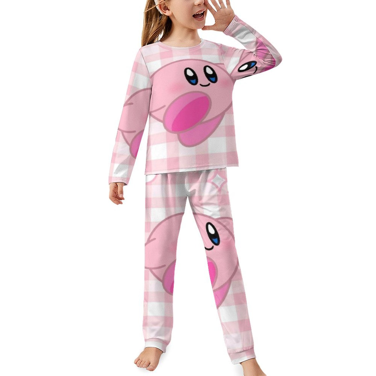 Kirby Pajamas Set for Gils Boys Kids Cute PJ Sets Kirby Merch - Walmart.com