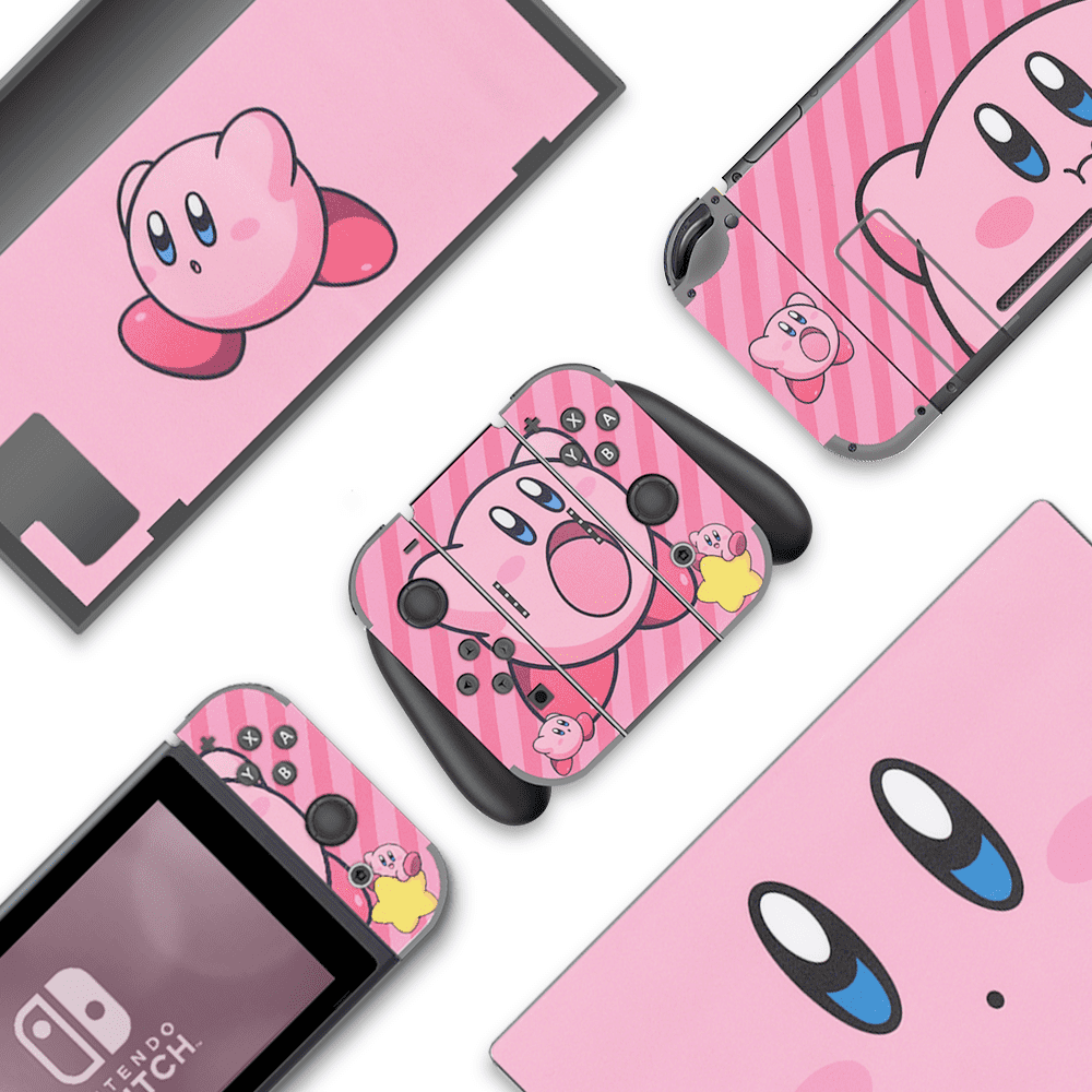 Kirby Skin | Pink Anime Nintendo Switch Old or Switch 2 Wrap - Walmart.com