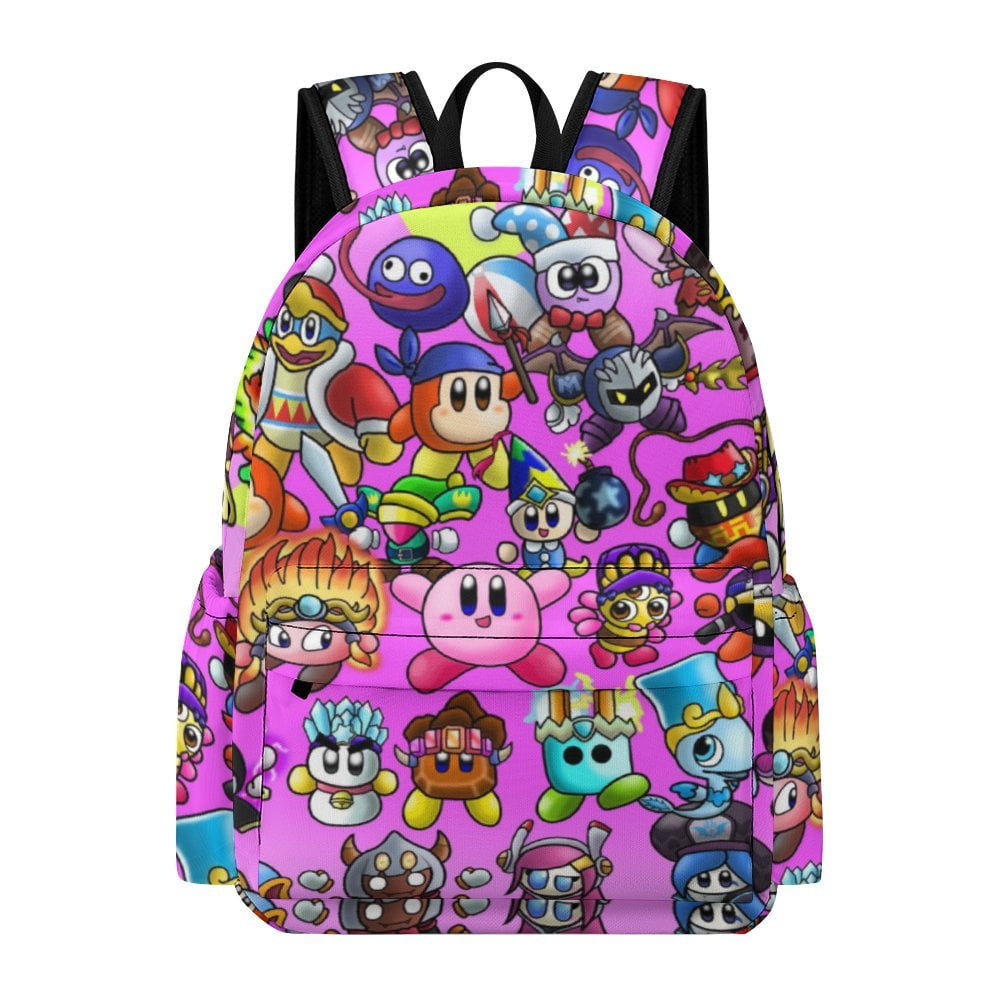 Kirby Star Allies Game Adjustable Backpack Laptop Daypack Student ...
