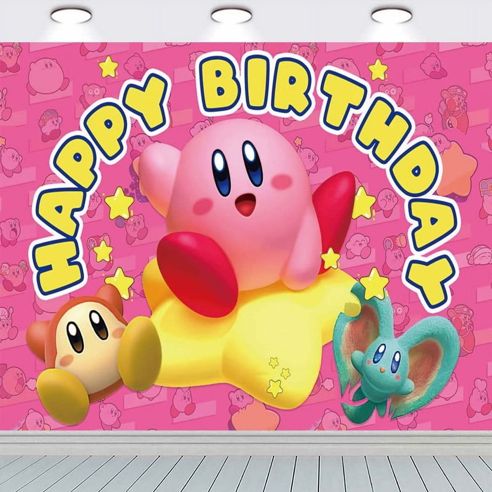 Kirby Star Backdrop Background for Photography Banner Party Supplies ...