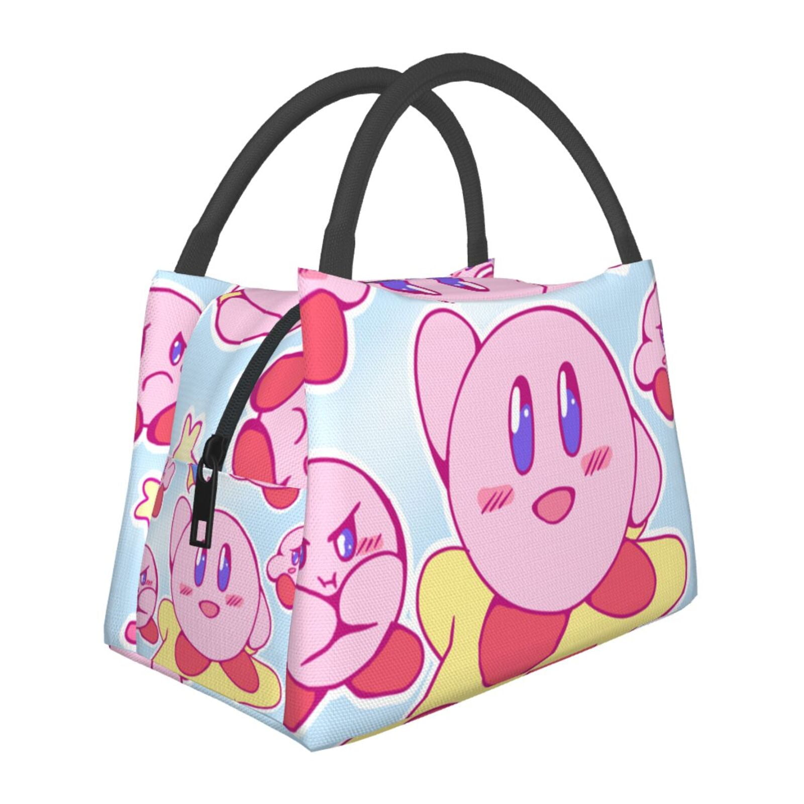 Kirby Star Pattern Portable Lunch Bags Insulation Lunchbag Thermal ...