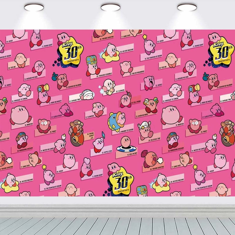 Kirby Star Taspestry Wall Decor Backdrop Banner Party Supplies Poster ...