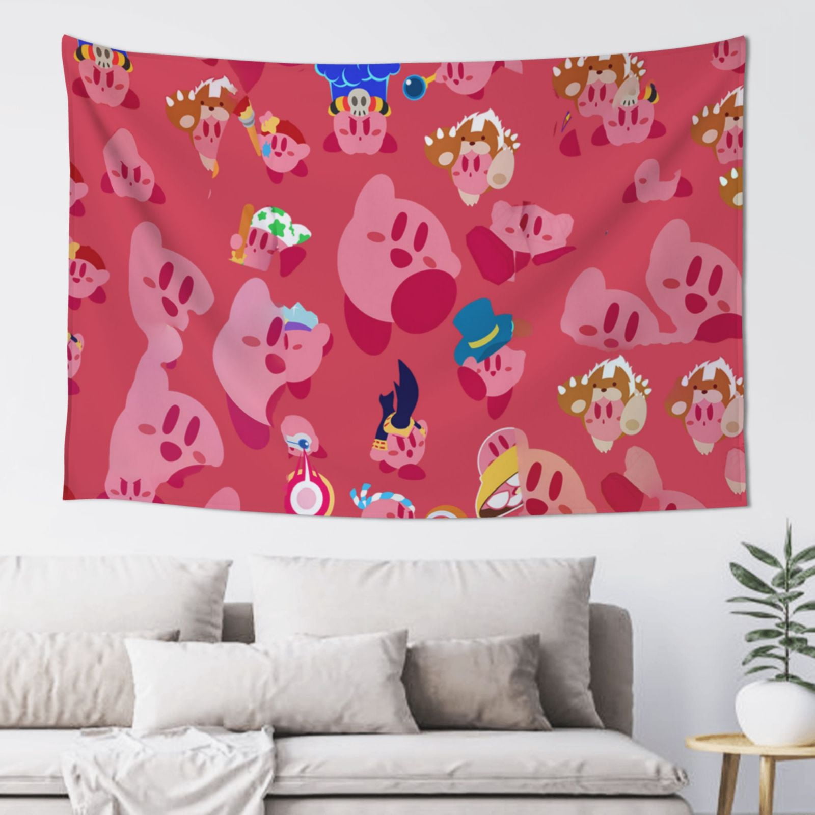 Kirby Tapestry Wall Hanging Home Decoration Wall Blanket Dormitory ...