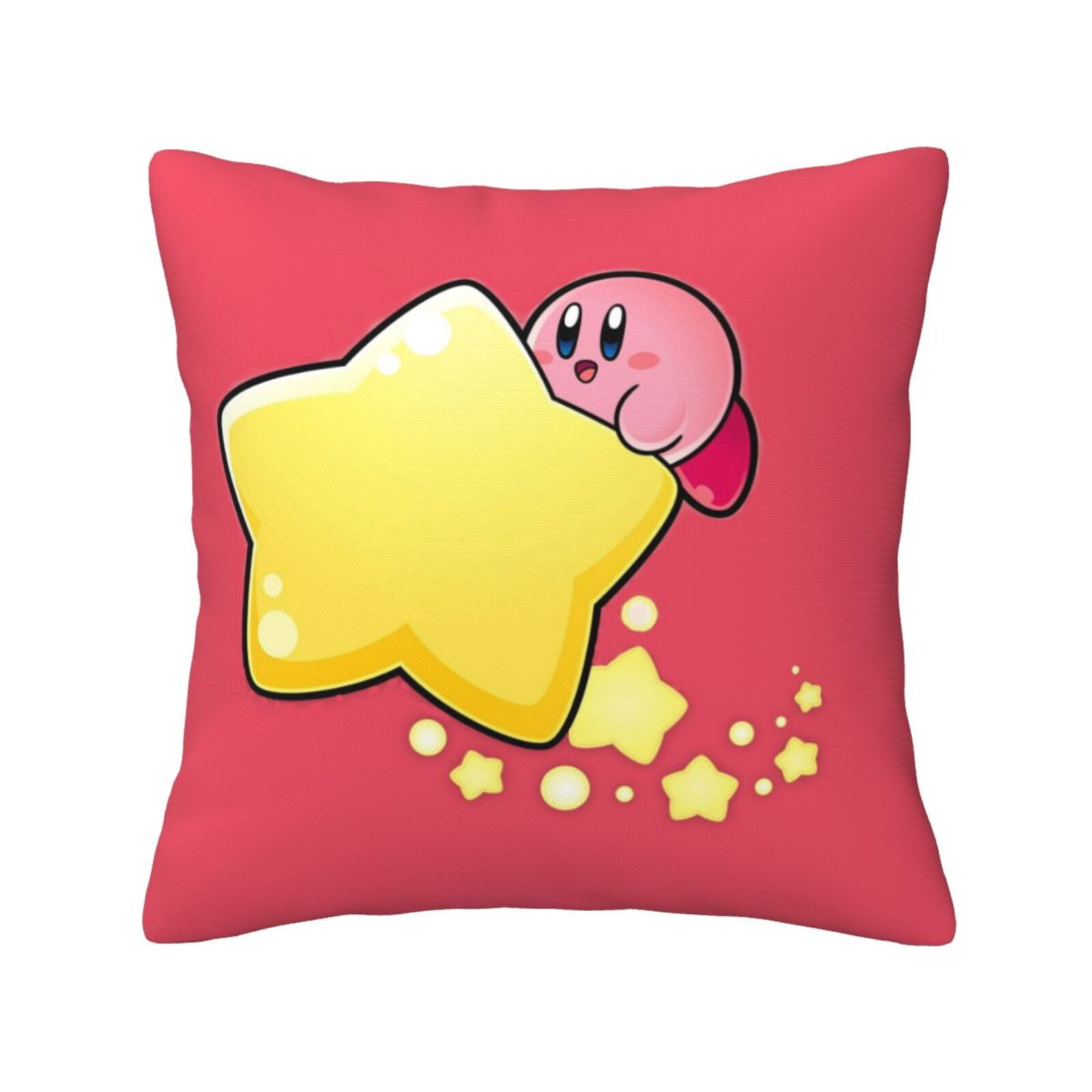 Kirby Throw Pillow Covers 18"X18" Decorative Soft Pillowcases Home ...