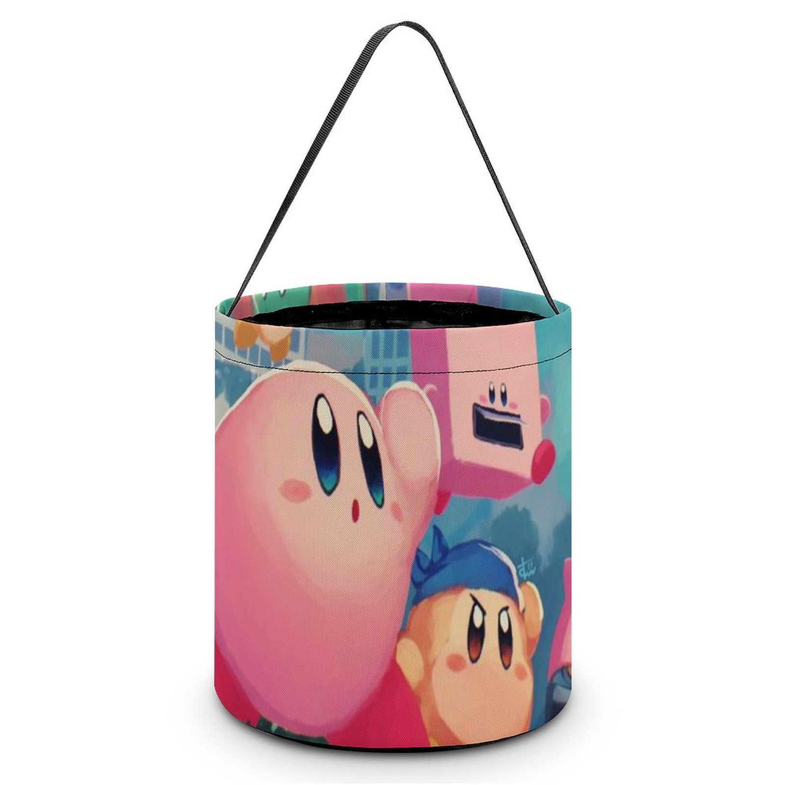 Kirby Tote Bag Halloween Tote Candy Bag Gift Bucket Kids Candy Bucket ...