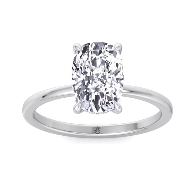 Kirby - Two Tone Moissanite Elongated Cushion Cut Lab-Diamond ...