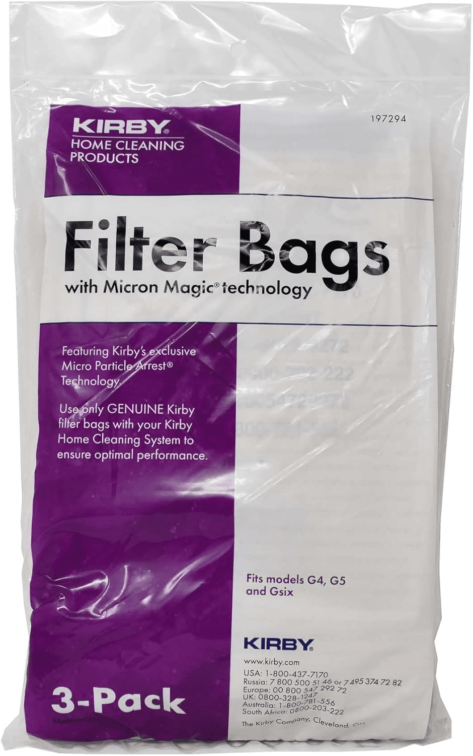 Kirby Vacuum Bags – Genuine Micron Magic Filtration – Compatible with ...