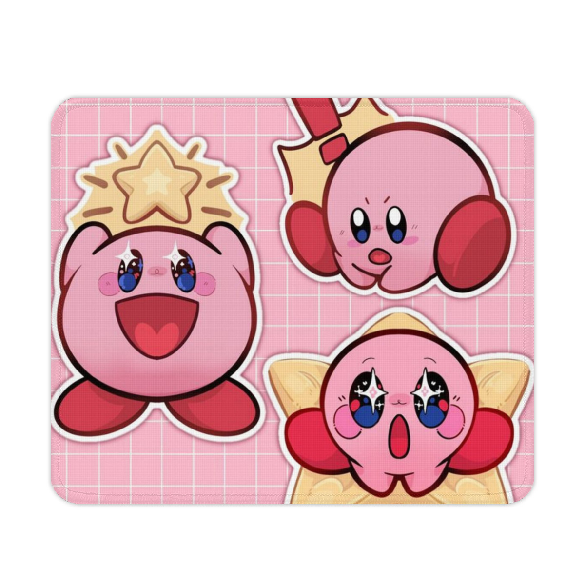 Kirby cute12*10in Genshin Impact Comfortable Mouse Pad Gaming Mouse Mat ...