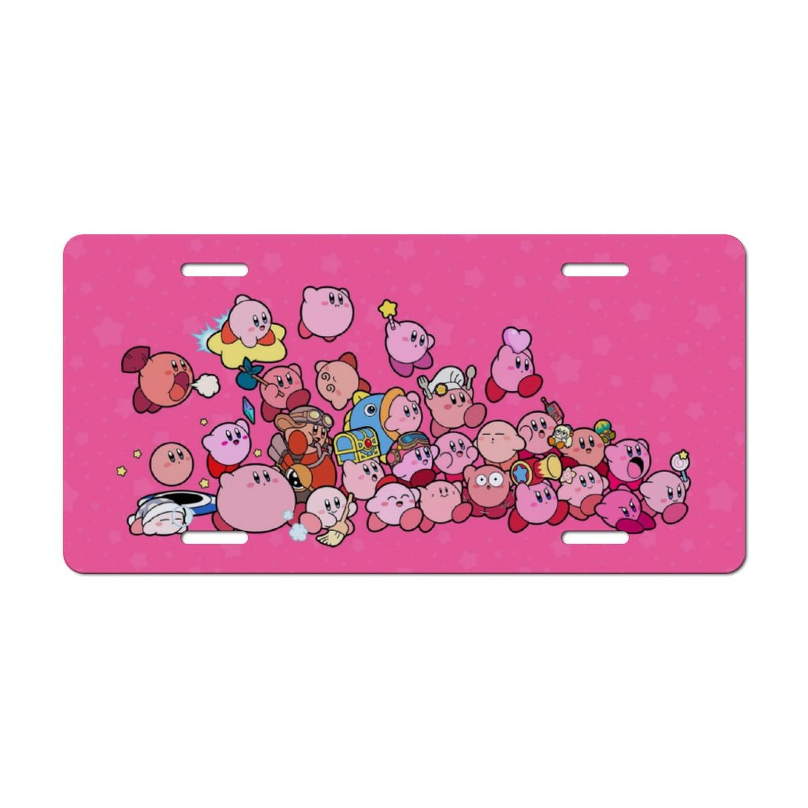 Kirby's 30th Anniversary License Plate Cover Aluminum Novelty Vanity ...