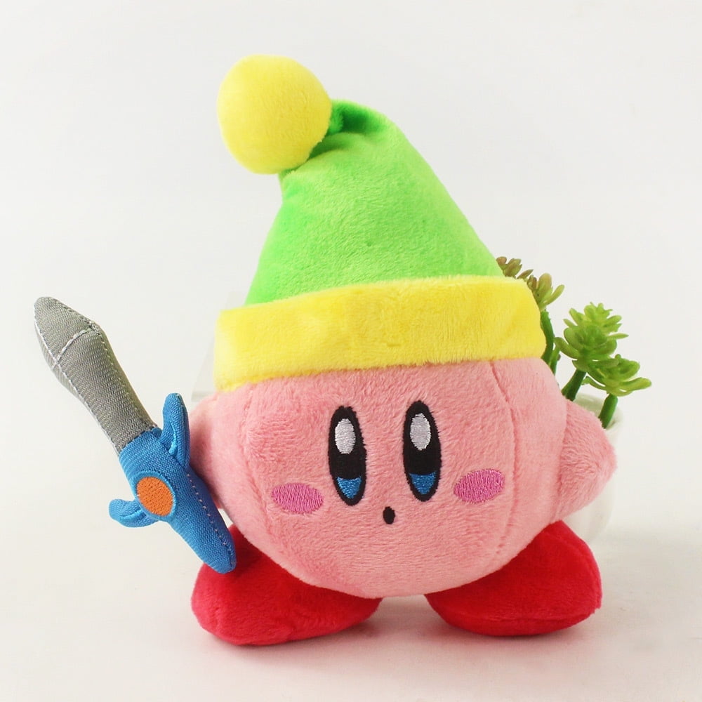 Kirby's Adventure All Star Collection Kirby Sword Stuffed Plush, 8 ...