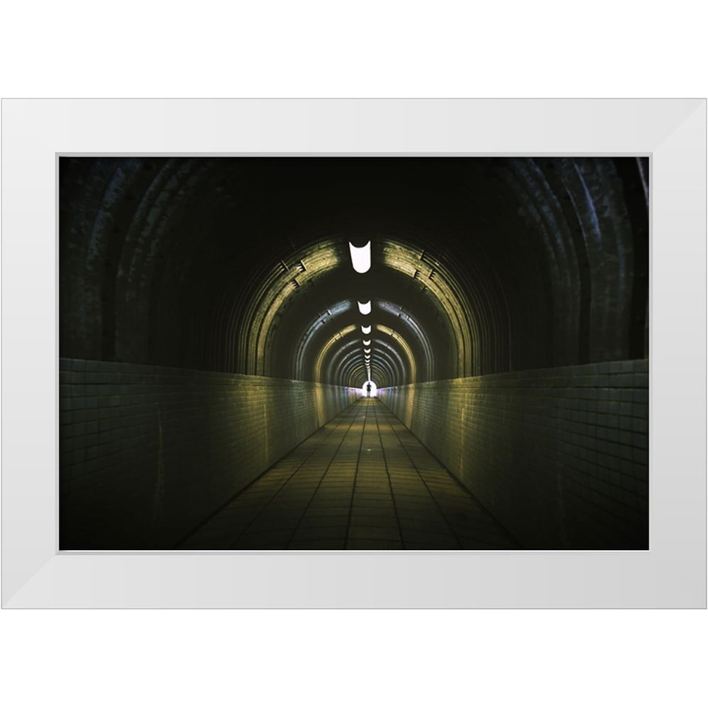 Kiri, Reiko 32x23 White Modern Wood Framed Museum Art Print Titled - Tunnel, go ahead - Walmart.com