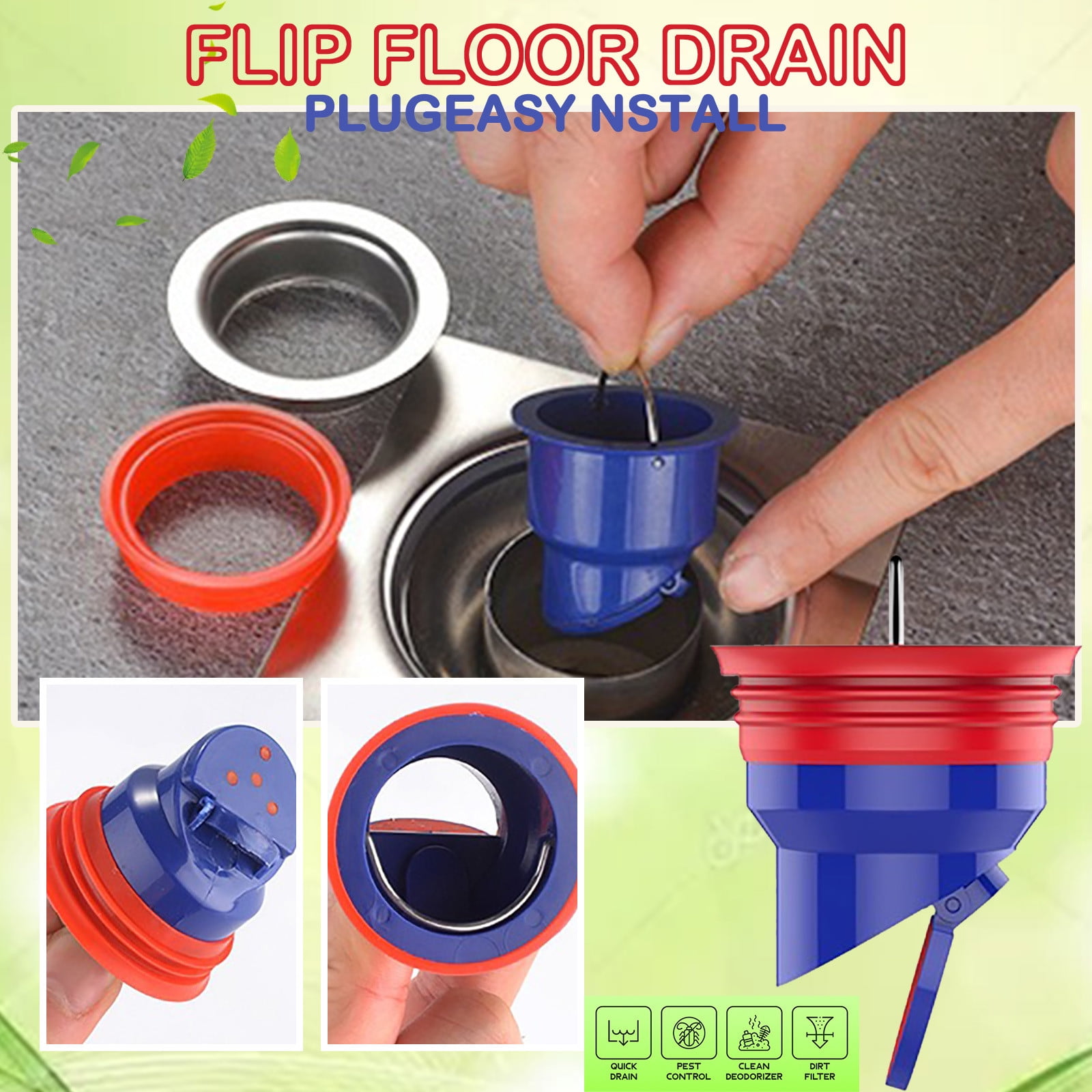 Kirisakiz kitchen drain cover drain hair trap drain filter for bathtubs ...