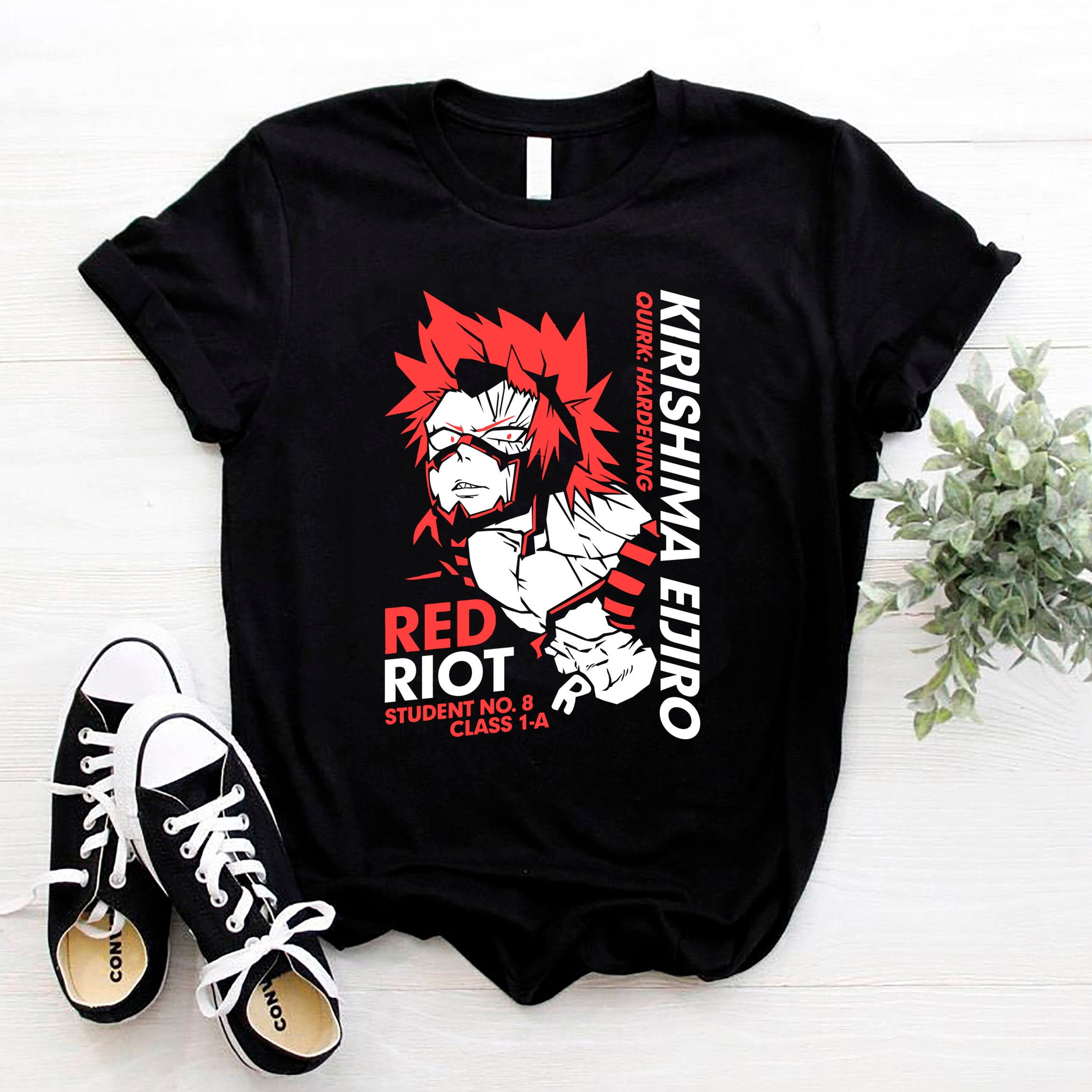 Kirishima Eijiro Anime My Hero Academia Shirt, Red Riot, BNHA Shirt ...