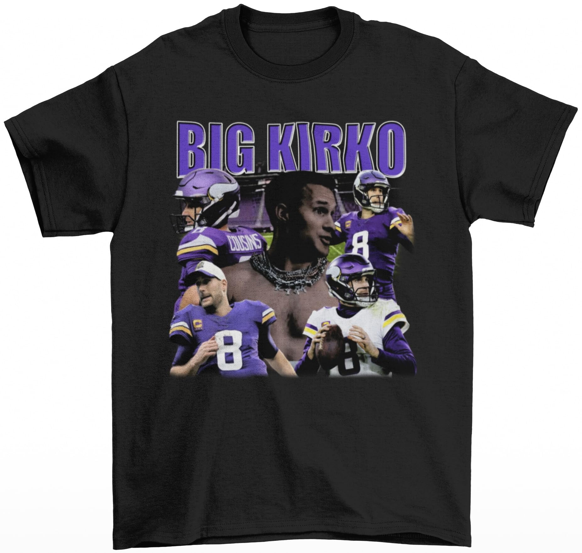 Kirk Cousins Big Kirko Funny Vintage Minnesota T-Shirt (US, Alpha, X ...
