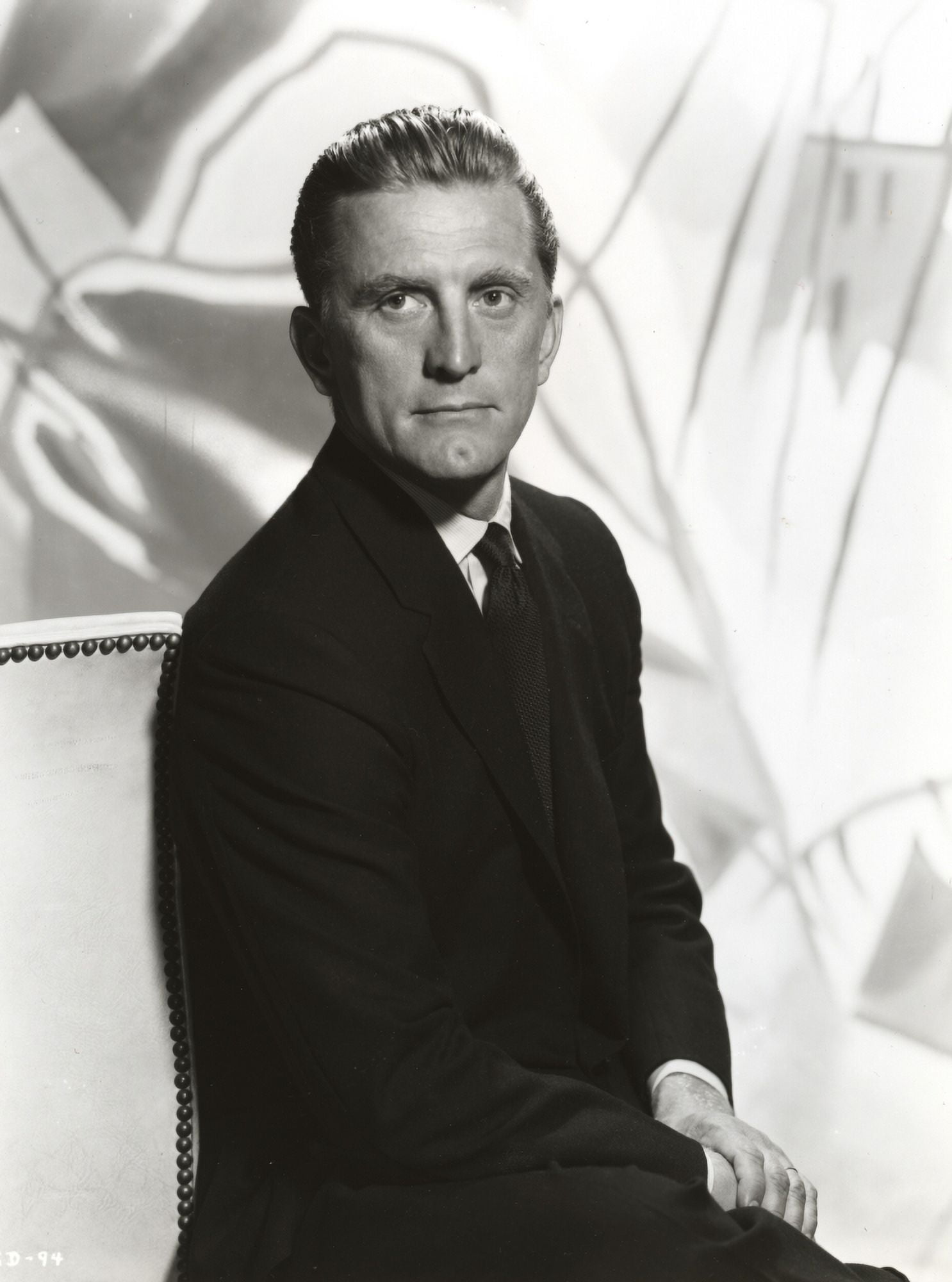 Kirk Douglas Posed Side View in Black Suit with Necktie Photo Print (24 ...