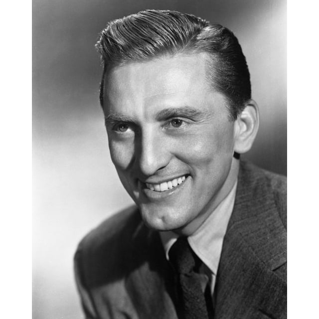 Kirk Douglas Young Classic Portrait Grinning Suit Tie 24x36 Classic ...