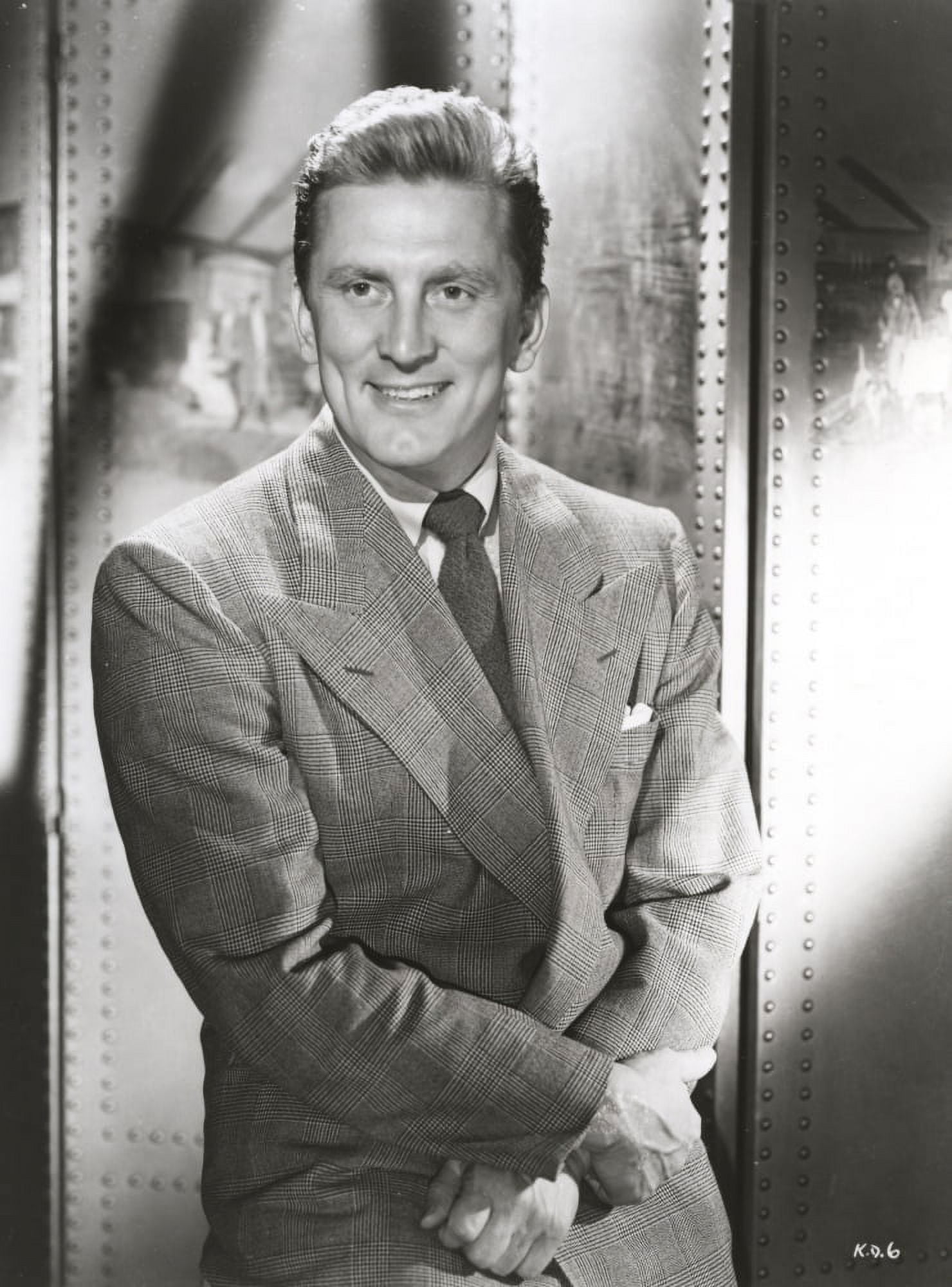 Kirk Douglas smiling in Formal Outfit with Necktie Photo Print (24 x 30 ...