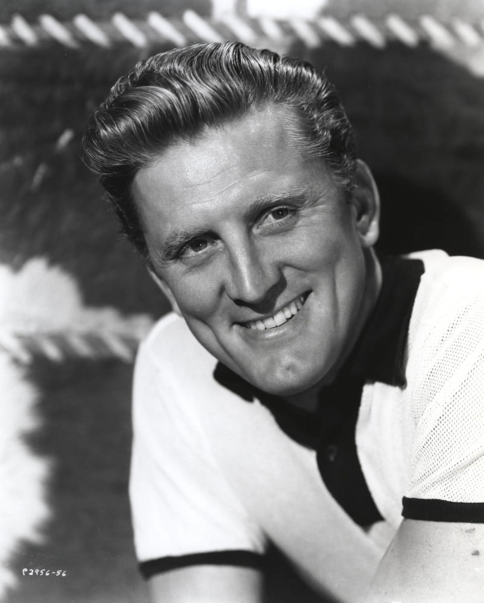 Kirk Douglas smiling in White Polo Portrait Photo Print (8 x 10 ...