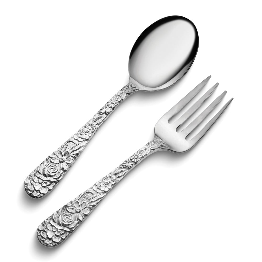 Kirk Stieff Sterling Silver Repousse 2-piece Baby Flatware Set Q ...