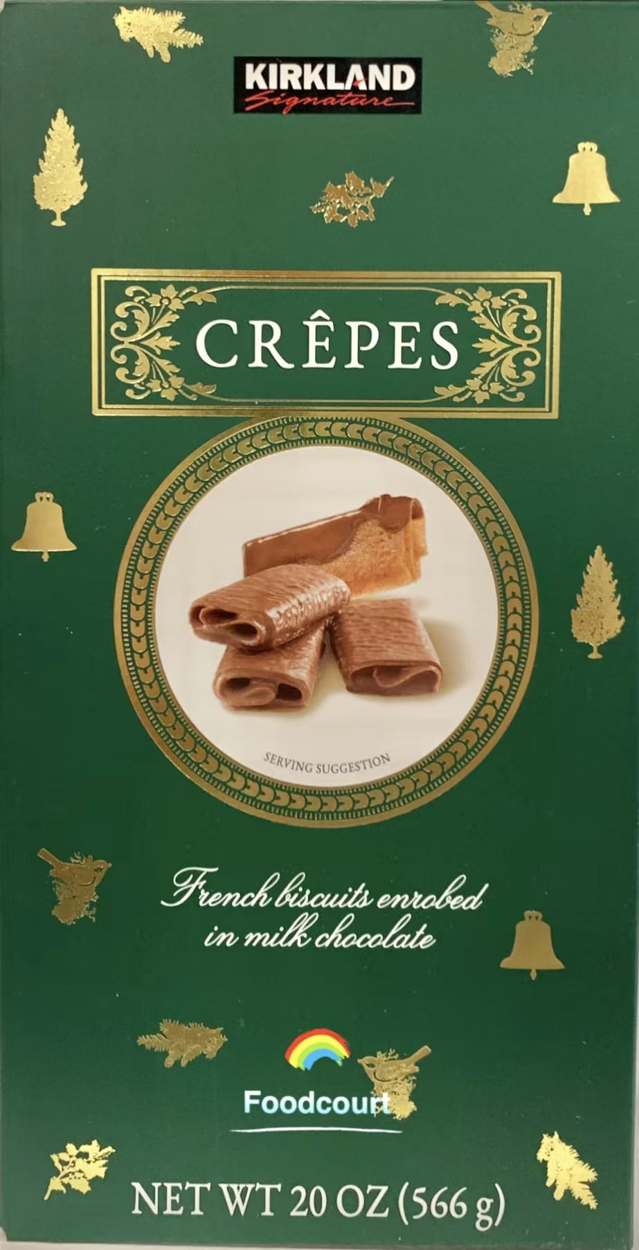 Kirk land Signature Crepes French Biscuits in Milk Chocolate (Green Box ...