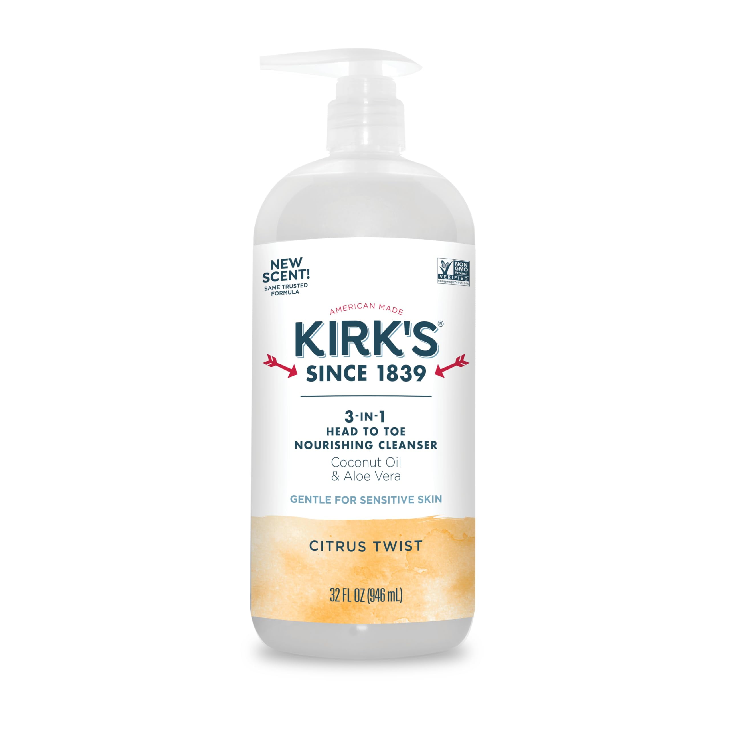 Kirk's 3-in-1 Head to TGF4 Toe Nourishing Liquid Cleanser- for Men ...