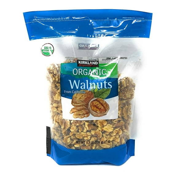 KIRKLAND Walnuts, 1.7 Pounds, Raw, Unsalted, Unprocessed, Perfect for ...