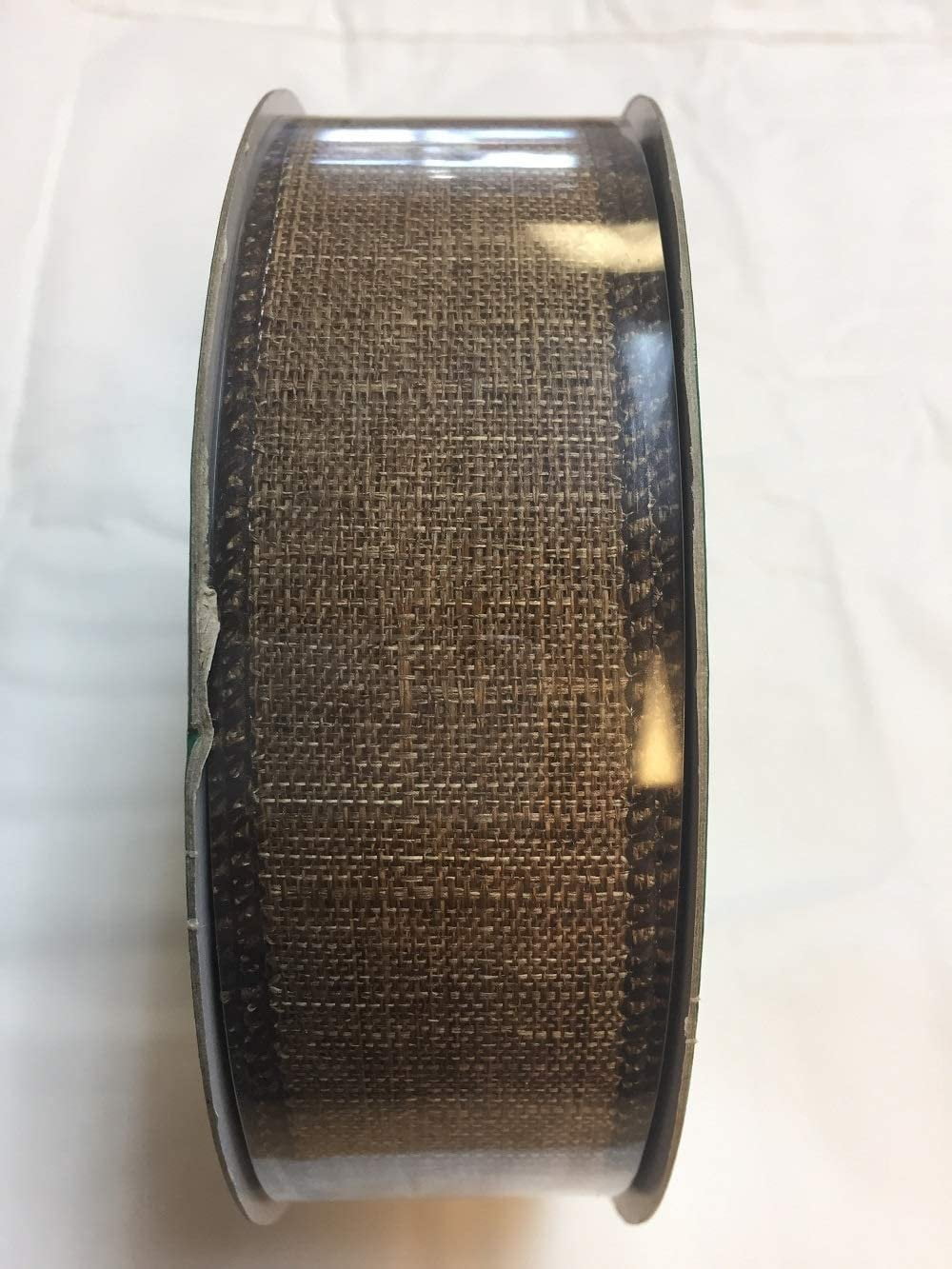 Kirkland Signature 1.5" Wire Edged Ribbon, Burlap/Brown 20A16 - Walmart.com