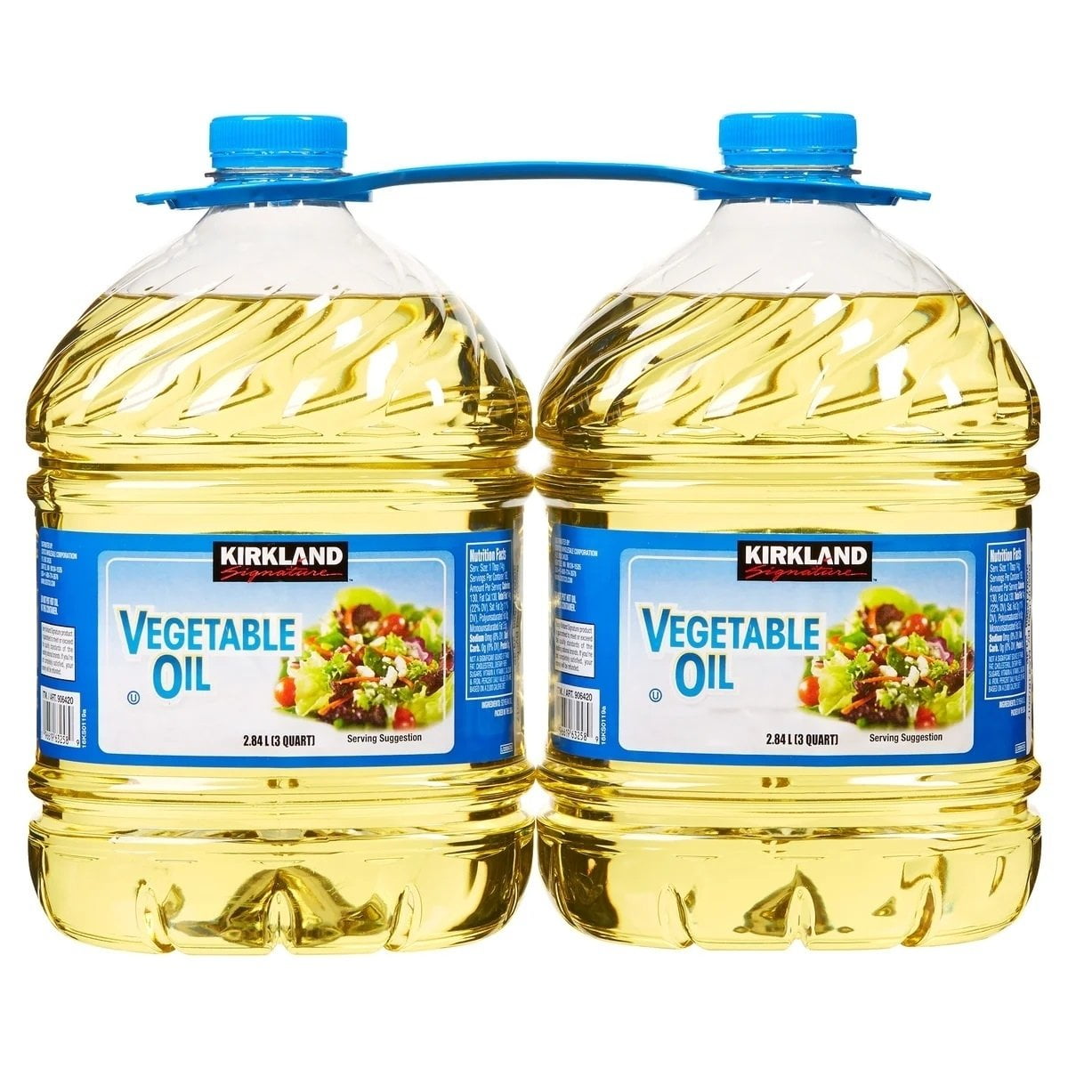 KIRKLAND Signature 100% Pure Vegetable Oil, 3 Quart Pack of 2, 12.73 lb ...