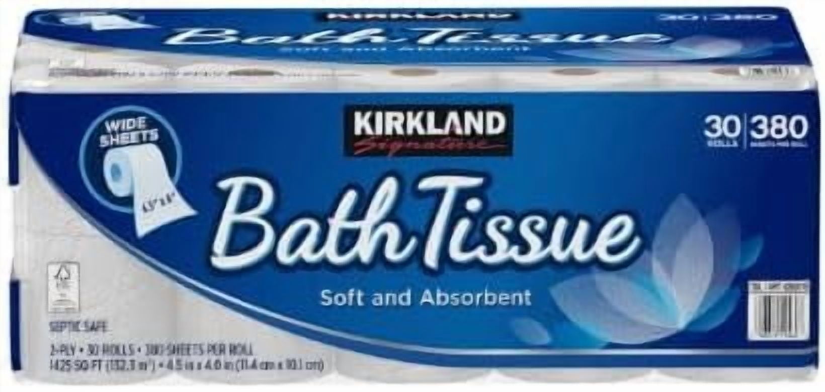 BLUE RIBBON 2-Ply Bath Tissue, 30 Rolls 380 Per Roll - Walmart.com