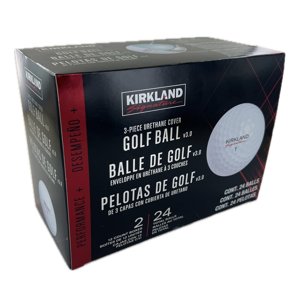 Kirkland Signature 3-Piece Urethan Cover Golf Ball, 24 Balls - Walmart.com