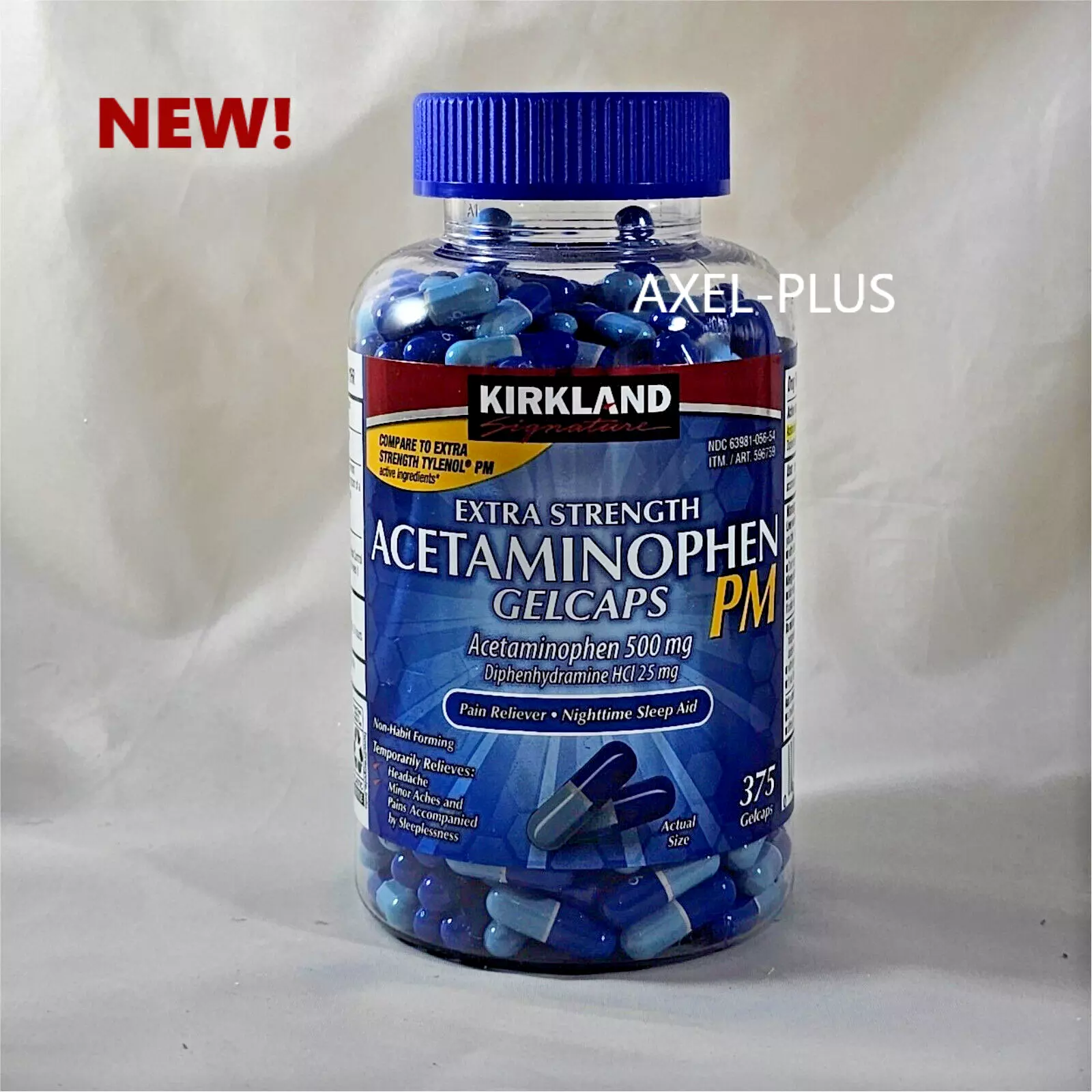 Kirkland_Signature_Acetaminophen_PM,_500_mg,_375_Capsules - Walmart.com