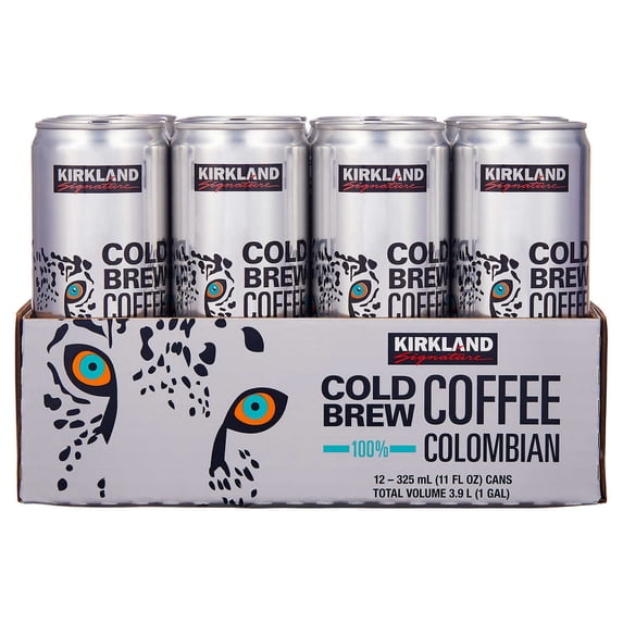 Kirkland Signature 12-Count Colombian Cold Brew Coffee, 11 oz Cans ...