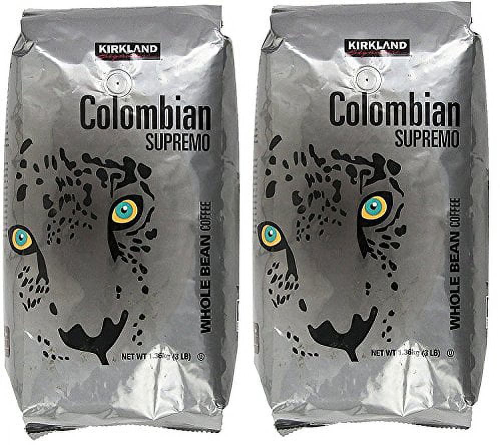 KIRKLAND Signature Colombian Supremo Whole Bean Coffee, Medium Roast, 3 ...