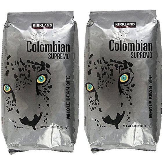 KIRKLAND Signature Colombian Supremo Whole Bean Coffee, Medium Roast, 3 ...