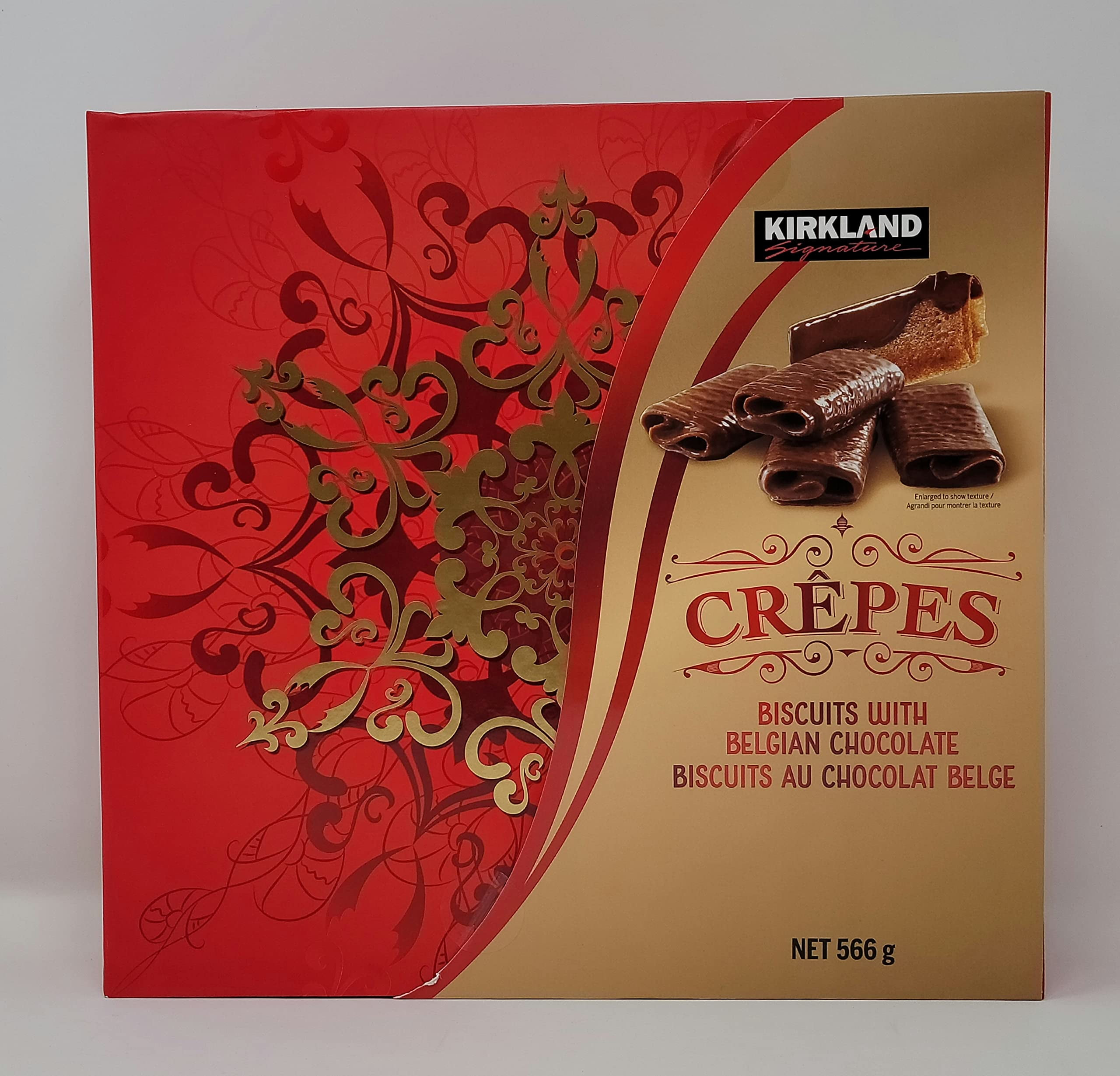 Kirkland Signature Crepes Biscuits With Chocolate 19.97 Oz, 20 Oz, Red ...