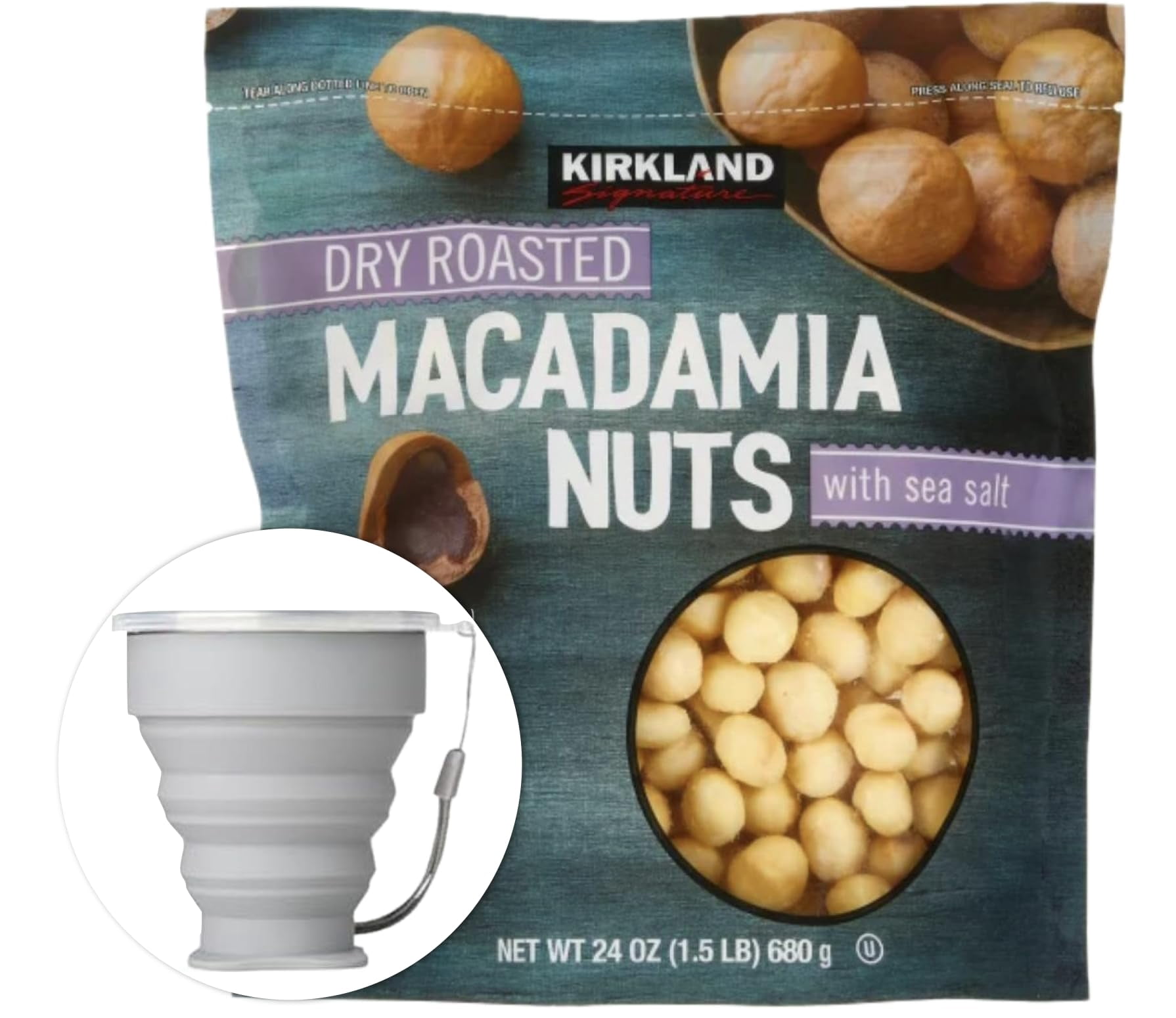 Kirkland Signature Dry Roasted DEF29 Macadamia Nuts, 1.5 lbs. Item ...