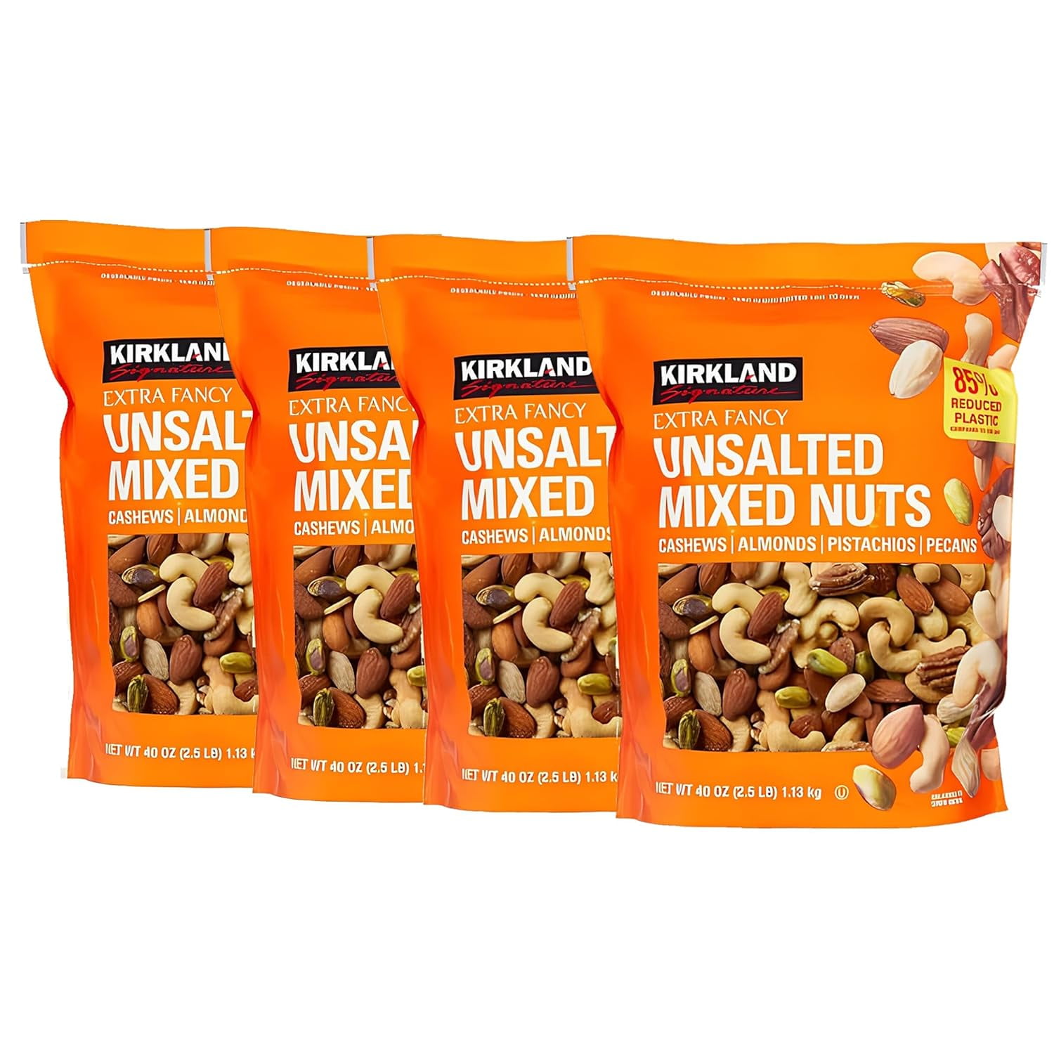 Kirkland Signature Extra Fancy Mixed Nuts Unsalted and Shelled 40 oz ...
