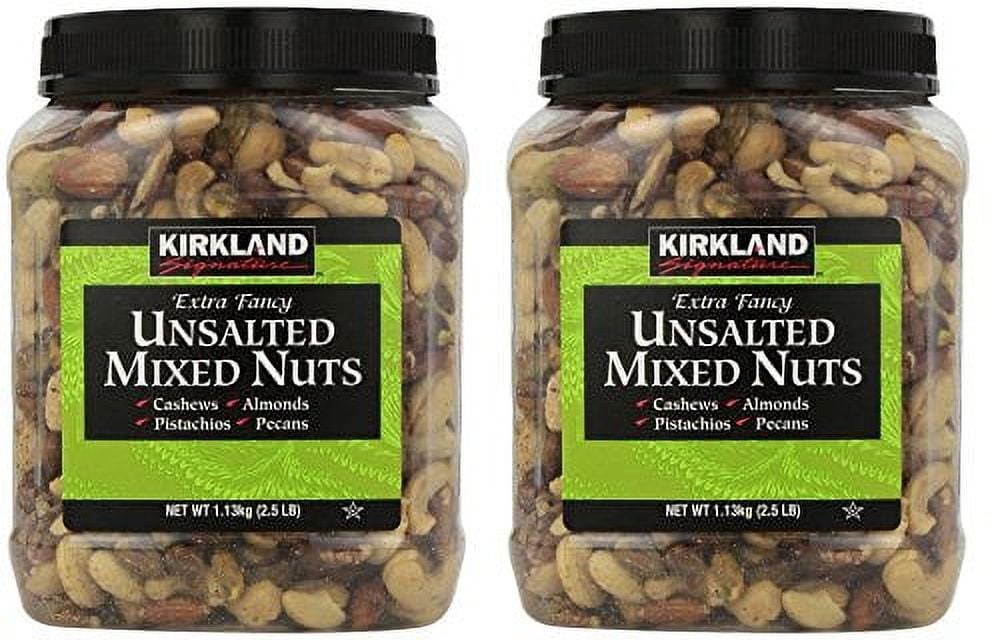 Kirkland Signature Extra Fancy Unsalted Mixed Nuts, 40 Ounces (2 Pack) - Walmart.com